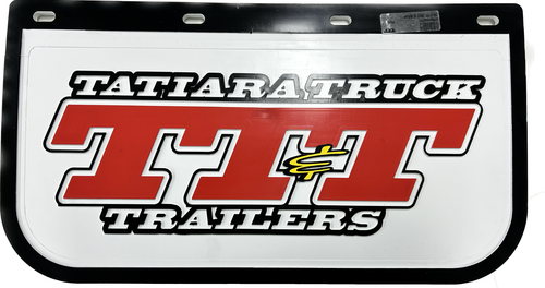 2 (pair) x TTT Truck mudflaps 24"X13", 61x33cm, White, mud flap, anti ...