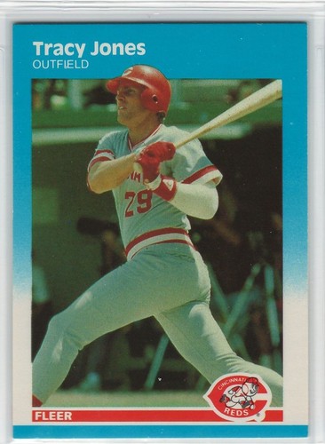 1987 Fleer Baseball #U-55 Tracy Jones Rookie Card RC Reds | eBay