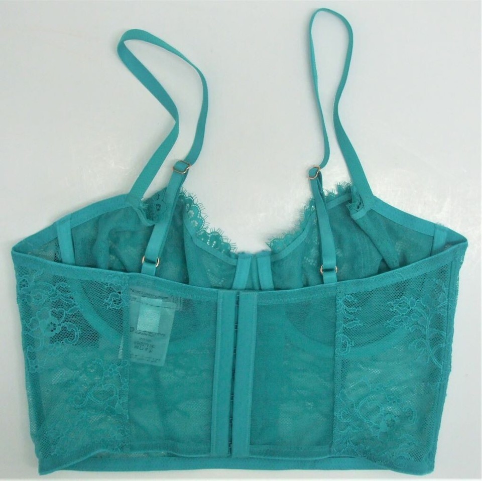 INC International Concepts Intimates Solid Lace Bustier Bra Lingerie ...