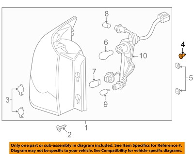 GM OEM Taillight Tail Light Lamp Rear-Retainer Grommet 96260548 | eBay