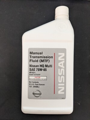 GENUINE OEM Nissan Manual Trans Oil HQ Multi SAE 75W85 Oil 1-QT (999MP ...