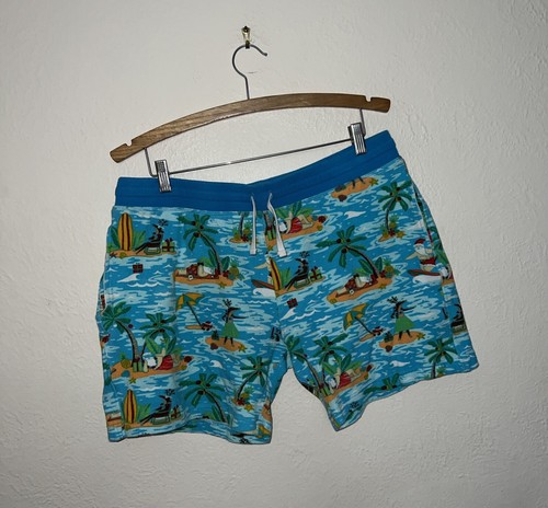 Chubbies Tropical Santa Tiki Christmas Waffle Knit Lounge Shorts L 7 ...