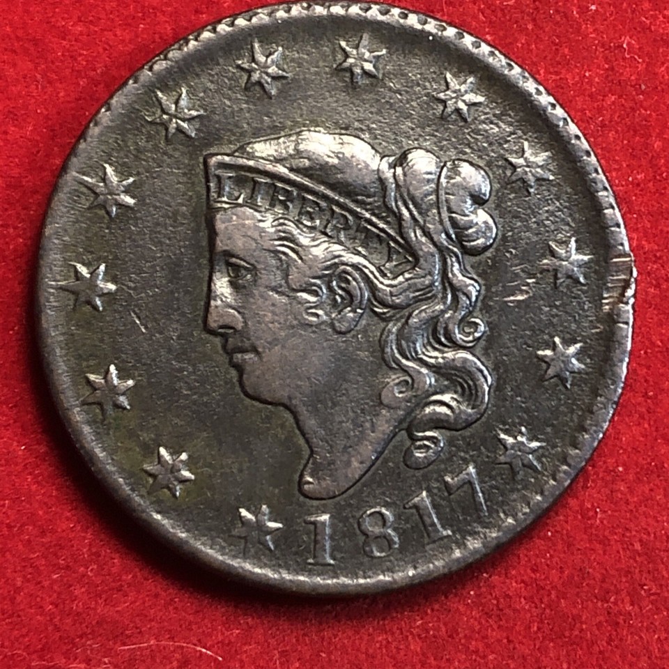 1817 coronet head large cent copper coin Free Shipping | eBay