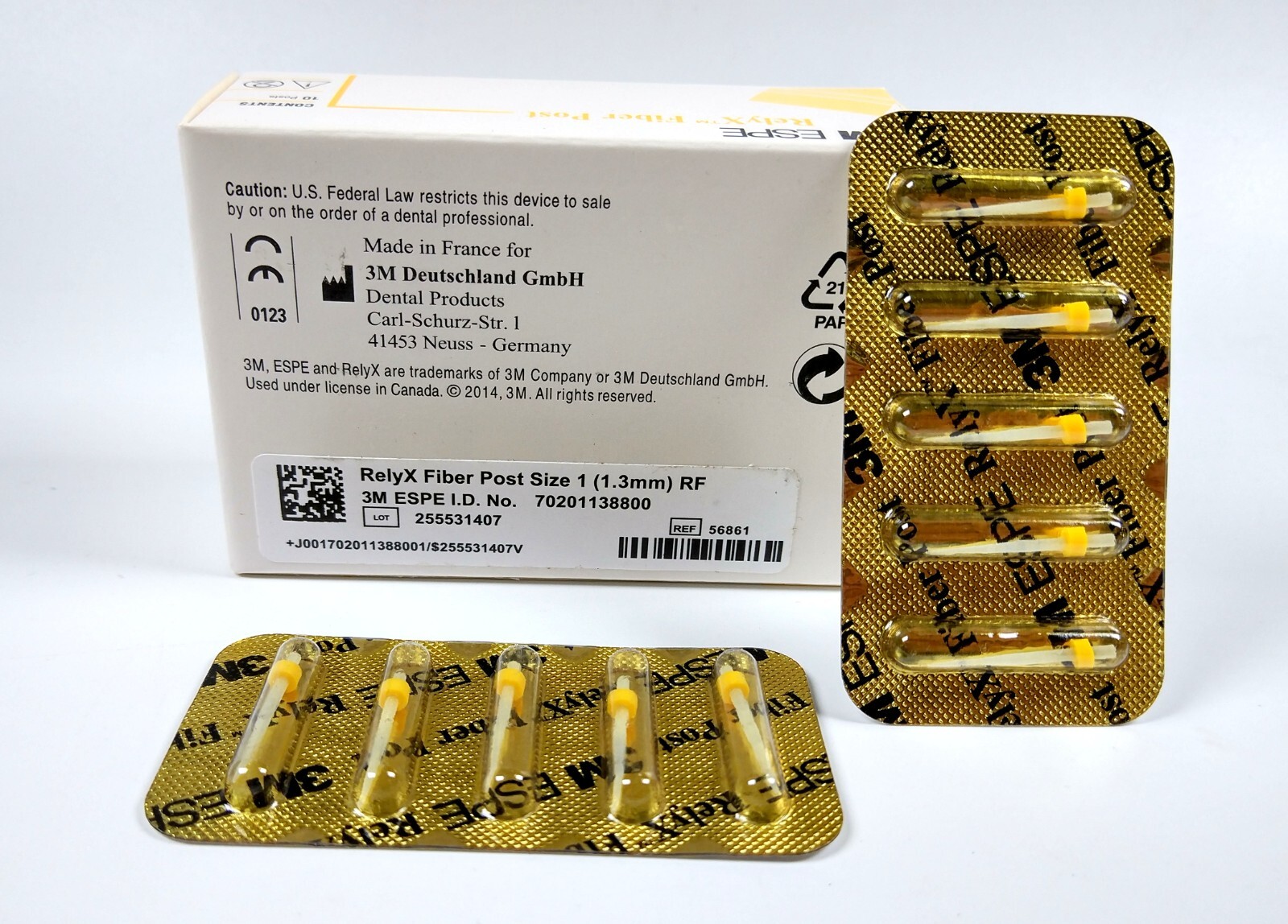 3M ESPE Relyx Dental Endodontic Fiber Post Drill Glass Quartz Root ...