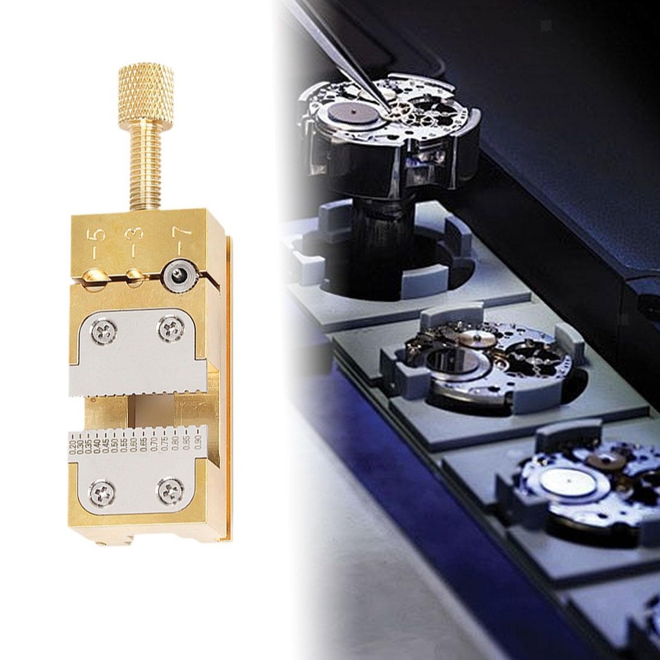 New 0.2-0.9mm/0.2-1.5mm Watch Repair Tool Vise Compact Holder Pointer ...
