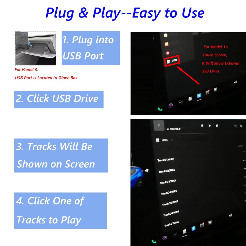 CD DVD Player for Car with USB Port AUX Port, Portable External CD ...
