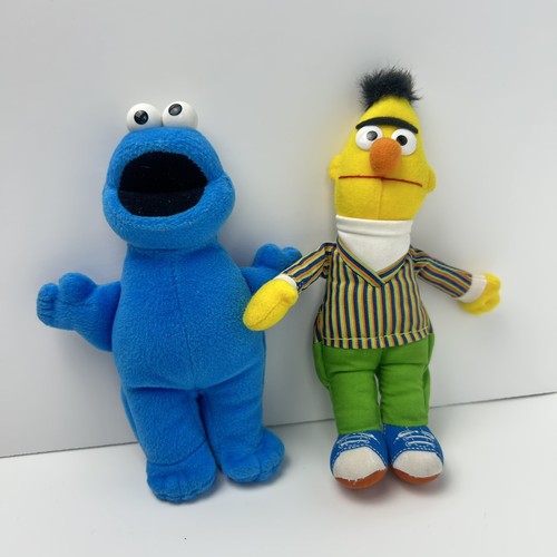 Sesame street small plush walking finger puppet 2006 Bert /Cookie ...
