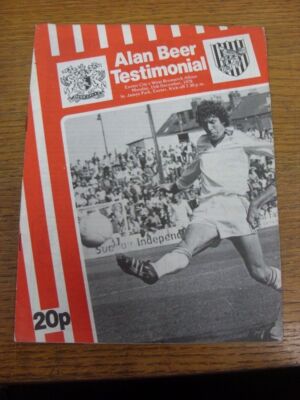 11/12/1978 Exeter City v West Bromwich Albion [Alan Beer Testimonial ...