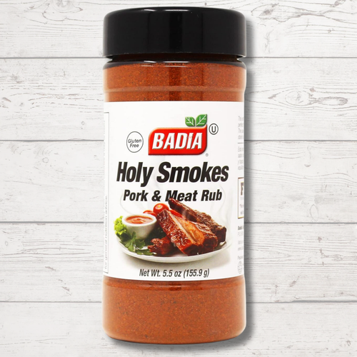 5.5 oz Badia Holy Smokes Seasoning/Ribs/Pork/Meat/Rub/BBQ/Sazon/Para ...
