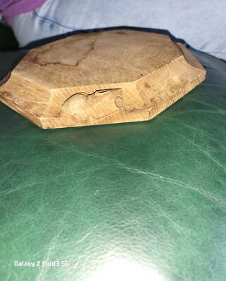Original Robert Mouseman Thompson Oak Cheeseboard Carved Mouse | eBay UK