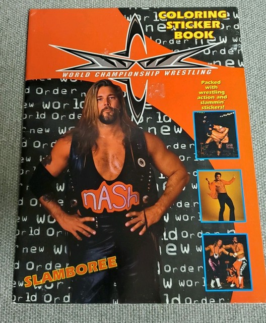 WCW 1999 Slamboree Wrestling Sticker Album Coloring Book for sale ...