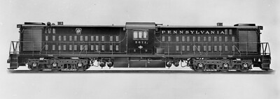 PRR 5671 Lima-Hamilton 2500 horsepower Transfer locomotive 1950 5 x 7 ...