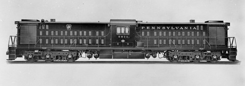 PRR 5671 Lima-Hamilton 2500 horsepower Transfer locomotive 1950 5 x 7 ...