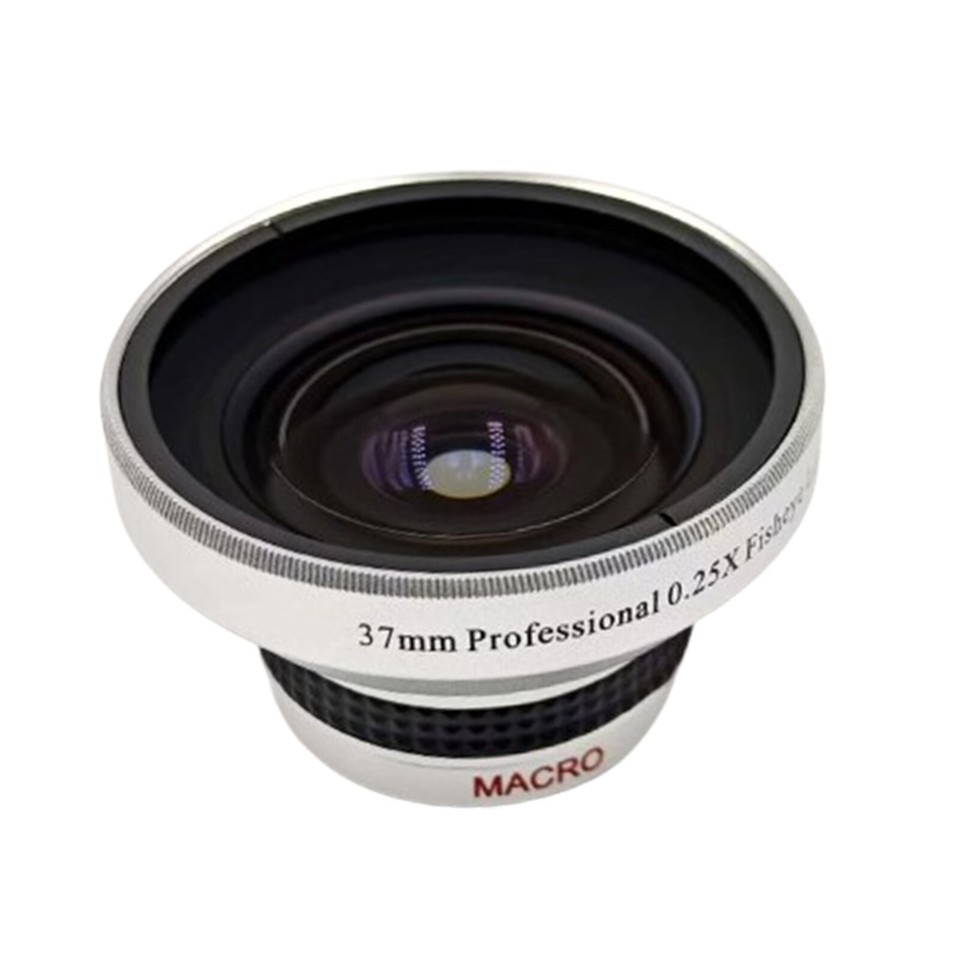 Silver Strong Applicability 37mm 0.25X Super Fisheye Additional Lens ...