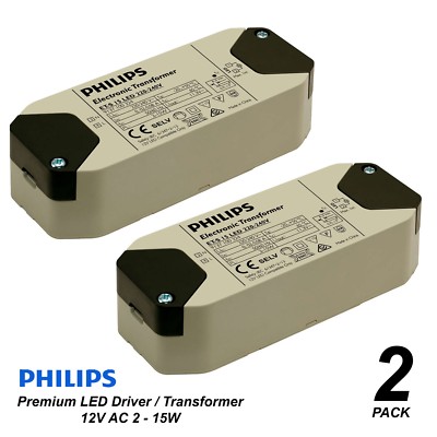 2 x Premium Philips Dimmable LED Driver / Transformer for Downlights ...