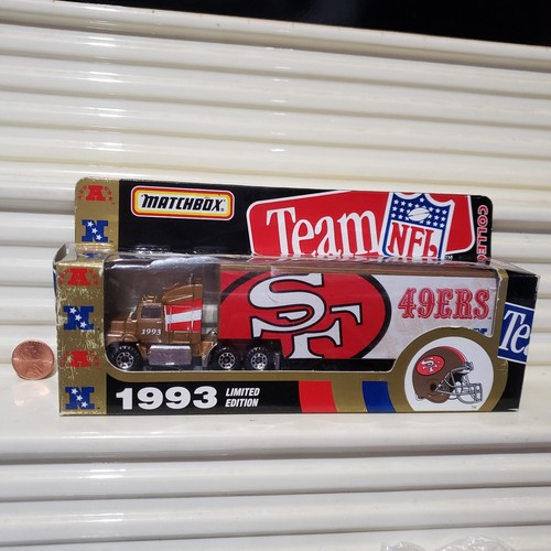 Matchbox Limited Edition 1993 1/80 NFL SAN FRANCISCO 49ERS Truck Nu in ...