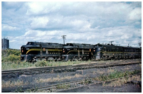 Railroad Train # 2025 9738 Pennsy units Erie Pennsylvania 1958 Vintage ...