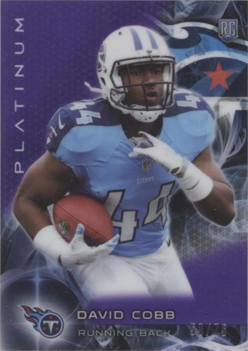 2015 Topps Platinum - Rookies David Cobb #115 Purple Refractor /75 (RC ...