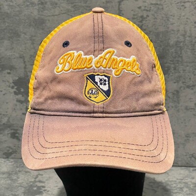 Blue Angels Cap Dad Hat Hook and Loop Strap U.S. Navy Embroidered Pukka ...