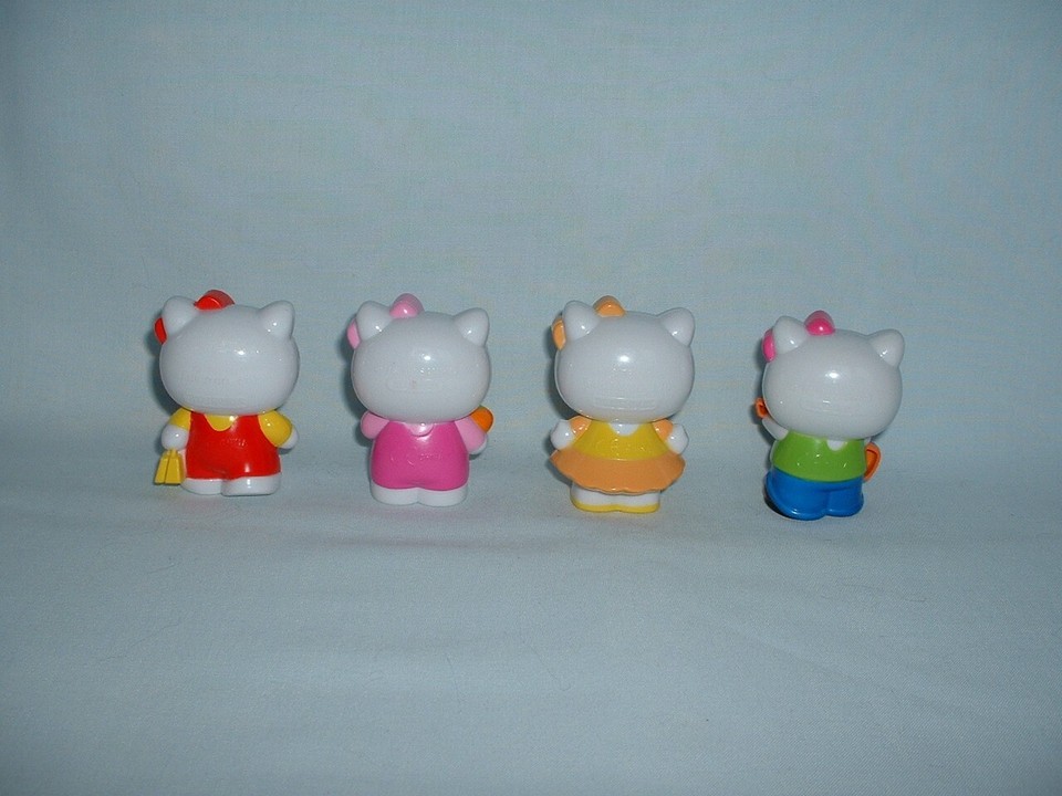 HELLO KITTY Set Of 4 BLUE BOX Figures Toys Play Set (SANRIO/CAT ...