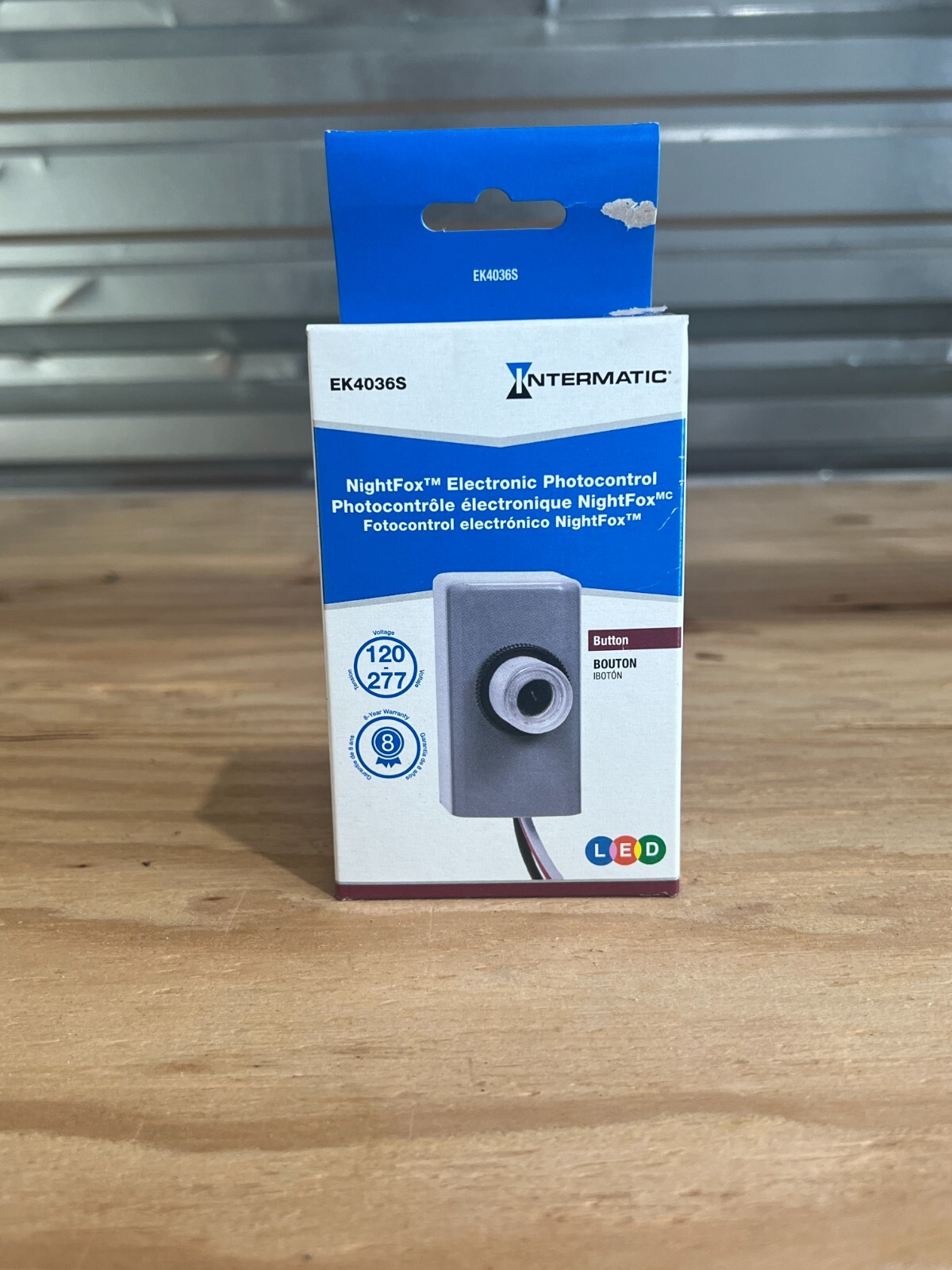 Intermatic EK4036S Electronic Photo Control Flush Mount LED Photocell ...