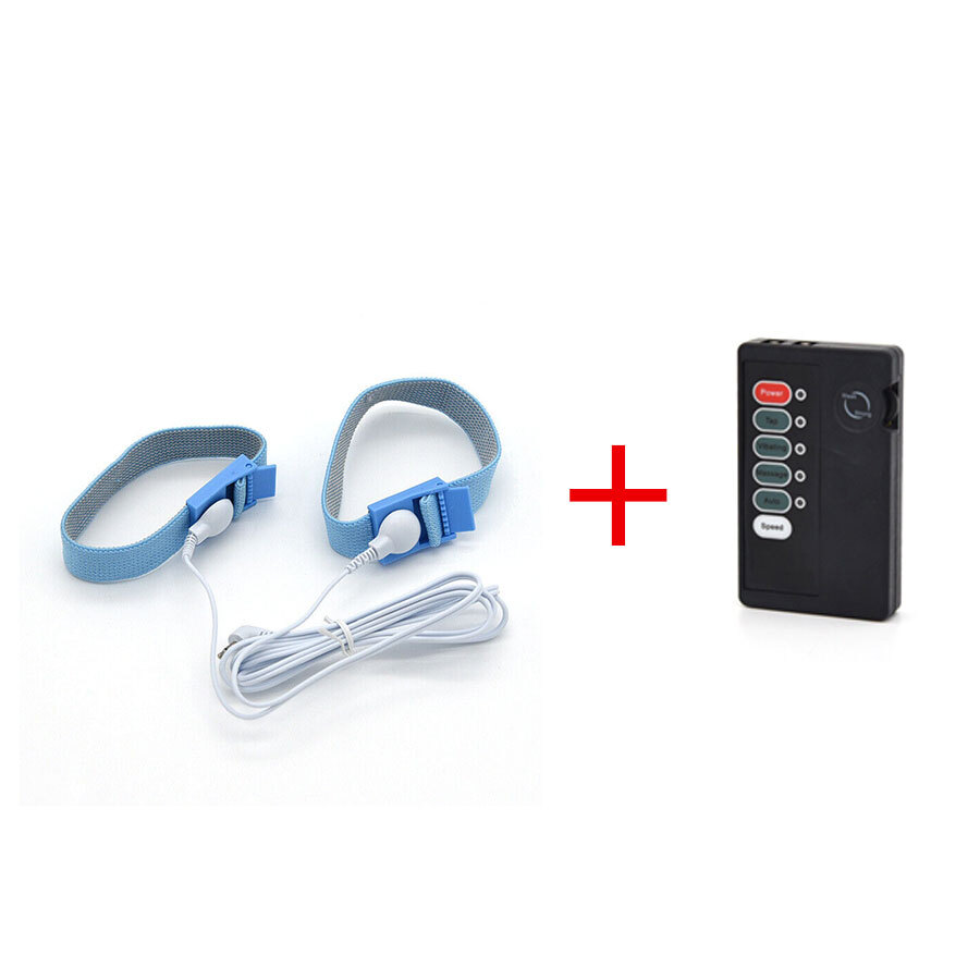 Electric E-Stim Metal Anal Butt Plug Penis Cock-Ring S-hock Kit for Men ...