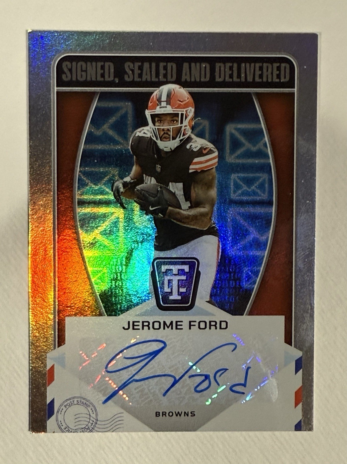 Jerome Ford 2024 Totally Certified #4 Team Certified Signatures ...