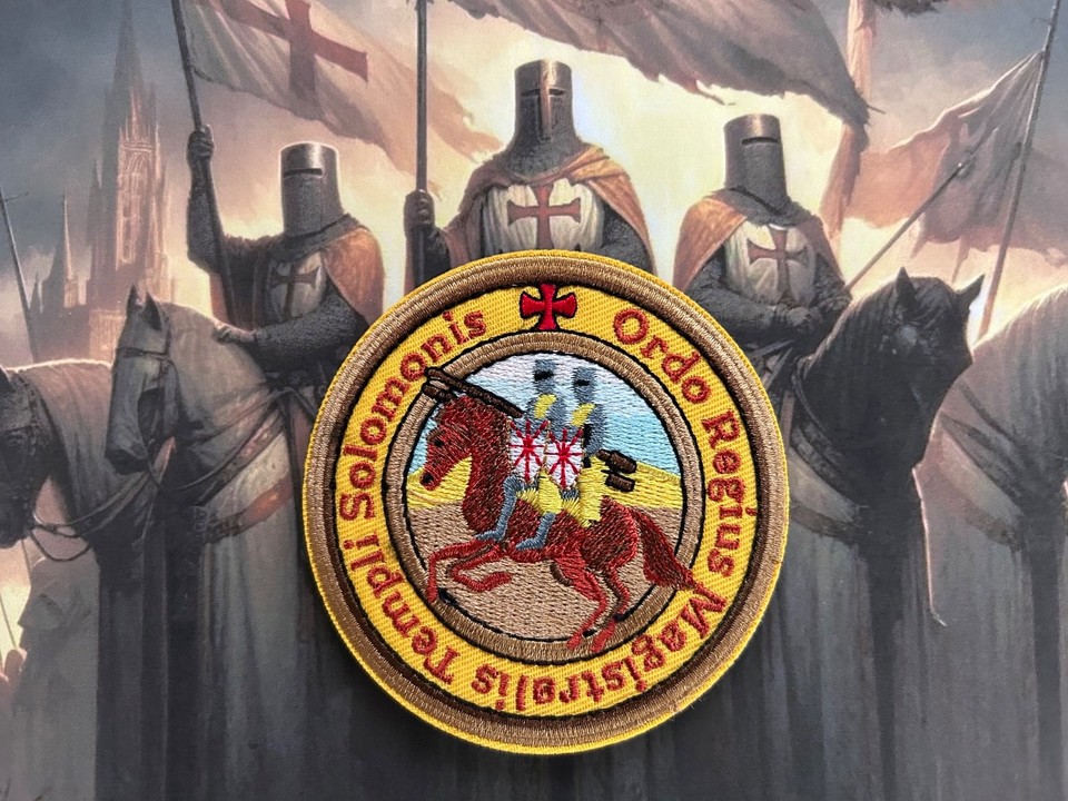 Knights Templar "Order of the Temple of Solomon" - Hook & Loop Patch ...