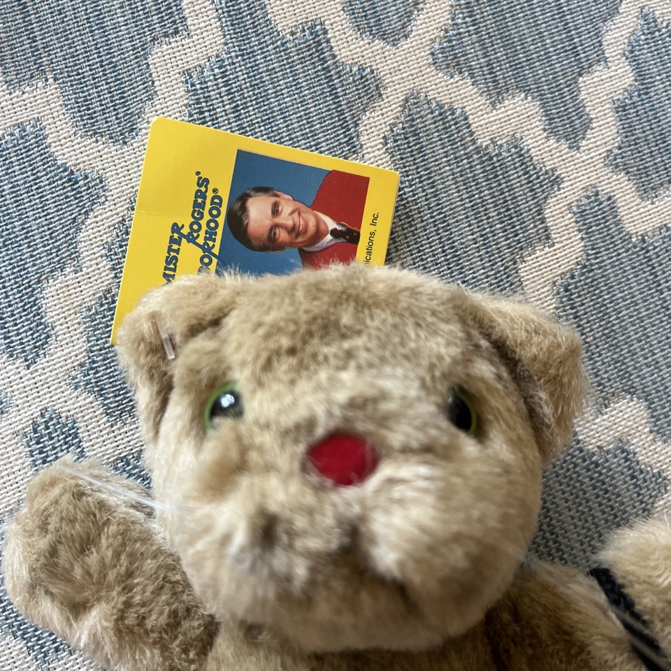 VTG 1988 Daniel Tiger Finger Puppet Mister Rogers Plush Creations w ...