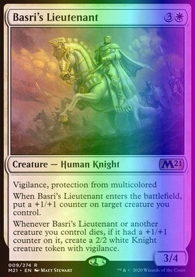 MTG Magic the Gathering Basri's Lieutenant (9/470) Core Set 2021 LP ...