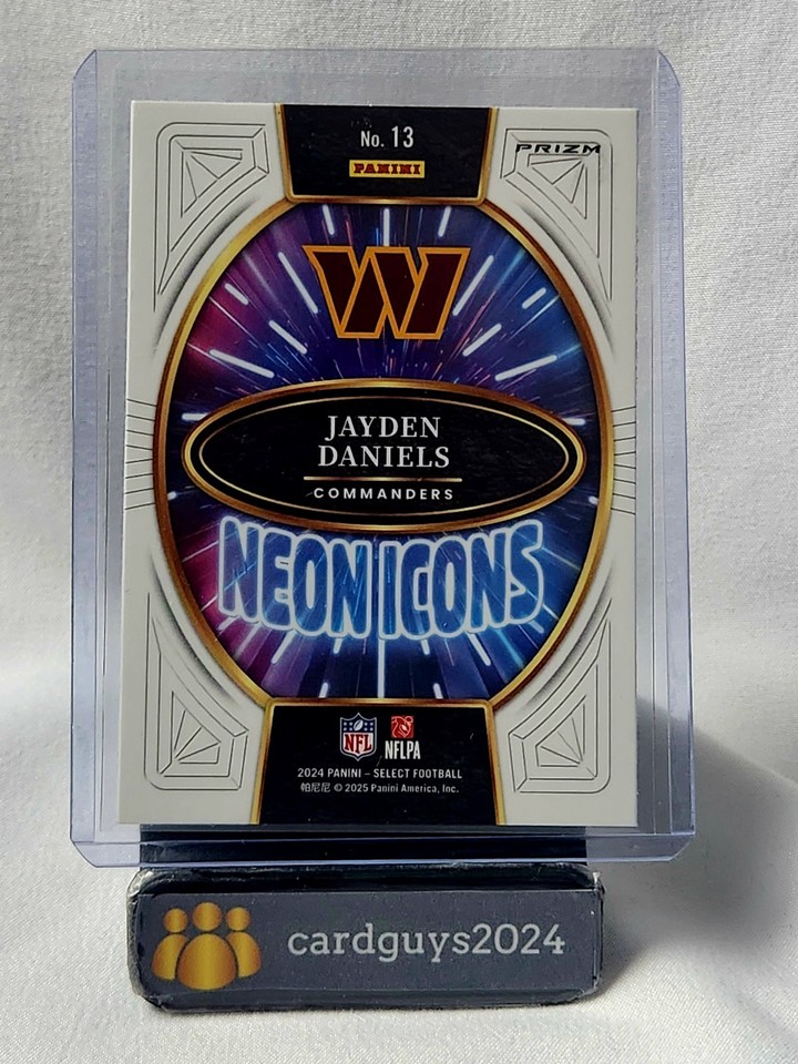 2024 Select FOTL Silver Prizm NEON ICONS Jayden Daniels- Washington ...
