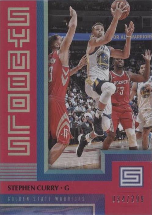 2017-18 Panini Status - Symbols Stephen Curry #8 Red /299 for sale ...