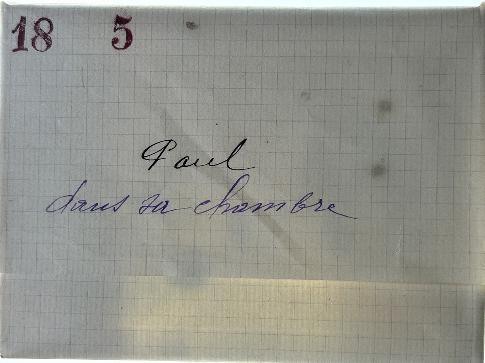 France Paul In His Room C1910 Photo Negative Glass Plate Vintage | eBay UK