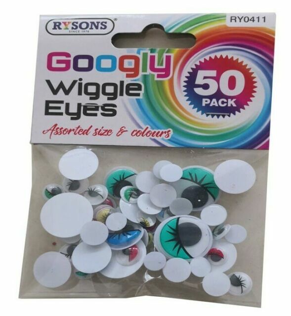 Shatchi Movable Googly Eyes - Pack of 100 for sale online | eBay UK