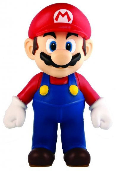 Super Mario Bros - Super Sized 10" Mario Action Figure Nintendo B6 ...