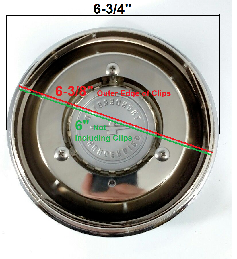Black Logo Wire Wheel Hubcap Spinner Center Cap For 1962-1963 Ford ...