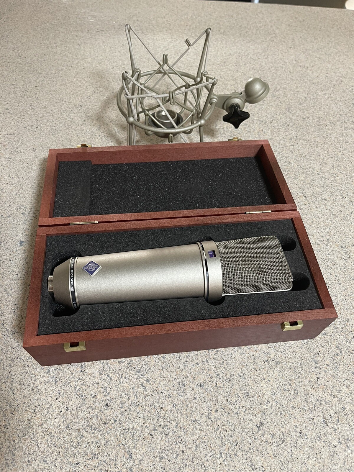 NEUMANN U87 Ai U 87 Mic Microphone Set w/Original Wood Case ...
