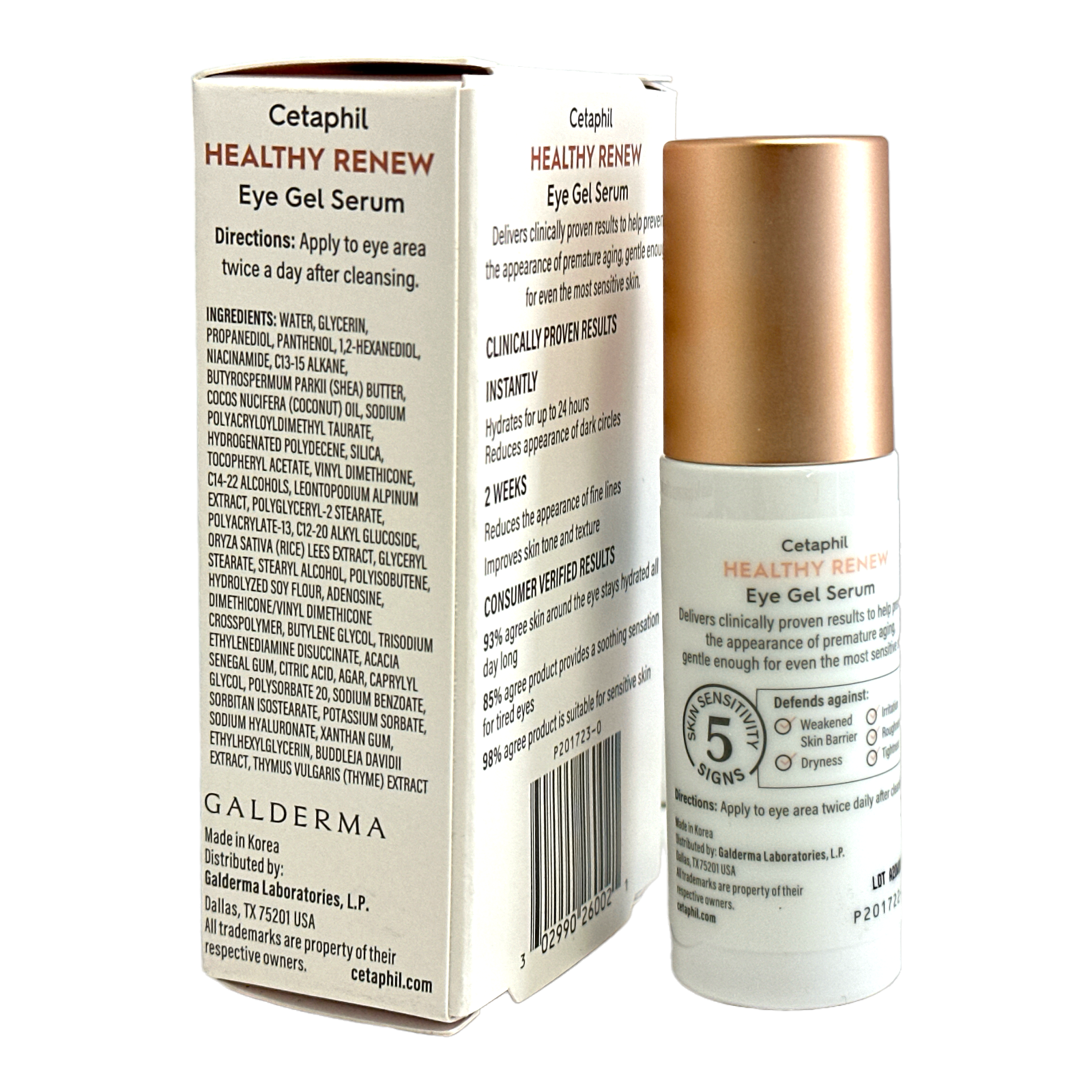Cetaphil Healthy Renew Eye Gel Serum Purified Peptides 0.5fl.oz./14g ...