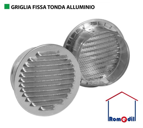 GRIGLIA PER AREAZIONE TONDA ALLUMINIO ANTI INSETTI MUFFA Umidità 80 100 ...