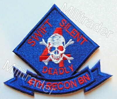 United States 4th Recon Battalion (BN) "Swift, Silent, Deadly" Patch | eBay