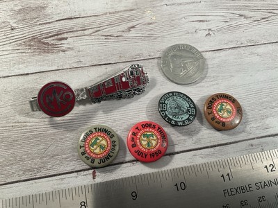 ORIGINAL VINTAGE RAILROAD WORKER PINS BUTTONS ETC | eBay