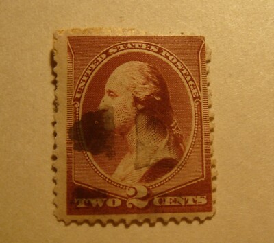 George Washington rare 2 cent stamp fancy cancelled red brown rare | eBay