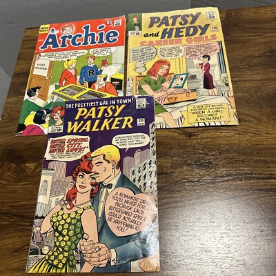 Marvel Comic Lot Patsy Walker 121 Hedy Career Girls 100 Archie 155 | eBay