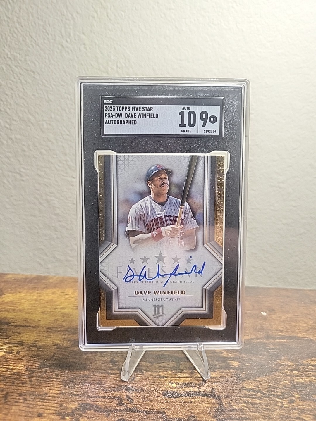 2023 Topps Five Star DAVE WINFIELD Autograph On Card Auto FSA-DW1 ...