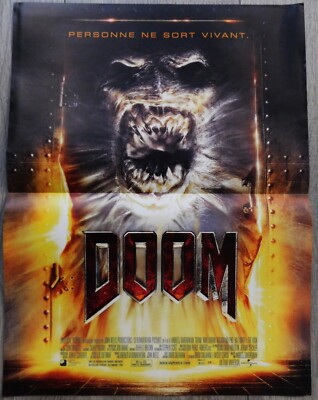 Doom French Movie Poster Original 15"23 2005 Dwayne Johnson Karl Urban ...