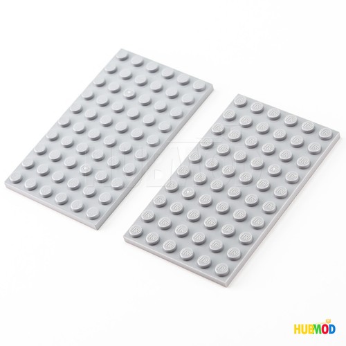 Lot of 2 Genuine LEGO Light Bluish Gray 6x10 3033 Flat Base Plates ...