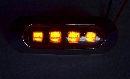 8 x LED 12V Side Amber Marker Lights Lamps Truck Bus Lorry LKW Camper ...