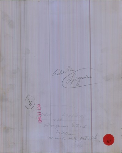 LG859 1943 Original Photo ADELE LONGMIRE Beautiful Hollywood Actress ...