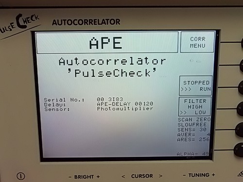 APE / Inrad Pulse Check Autocorrelator Monitor Photomultiplier | eBay
