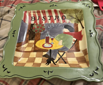 Jennifer Brinley Certified International Sidewalk Cafe Bistro Plate ...